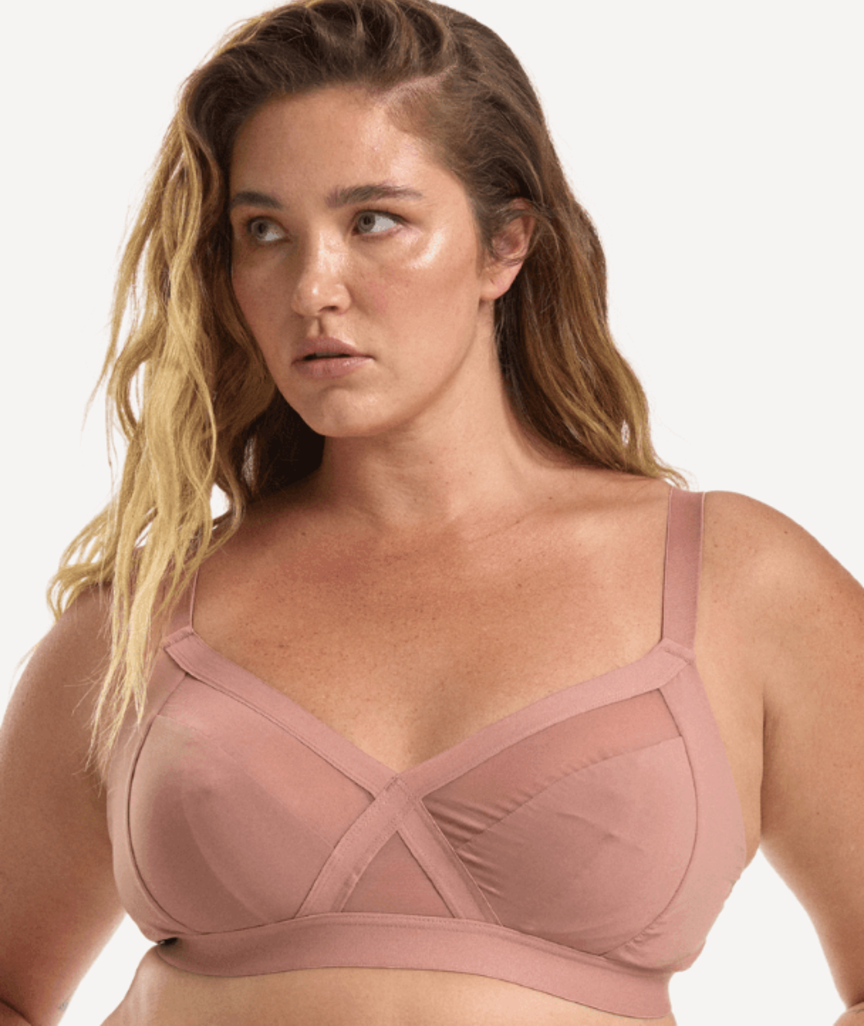 Nala Support Wirefree Bralette - Desert Dust - Curvy
