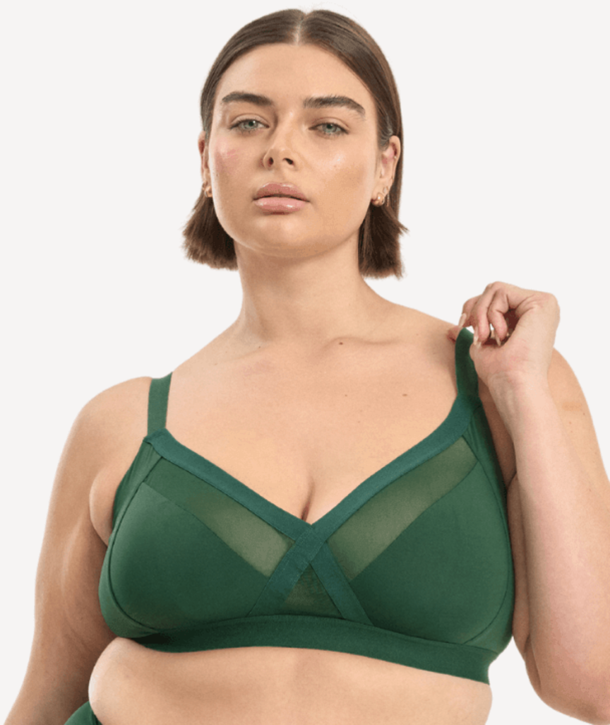 Nala Support Wirefree Bralette - Poison Ivy - Curvy