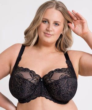 Curvy Kate Lovelace Full Cup Side Support Bra - Black/Taupe - Curvy
