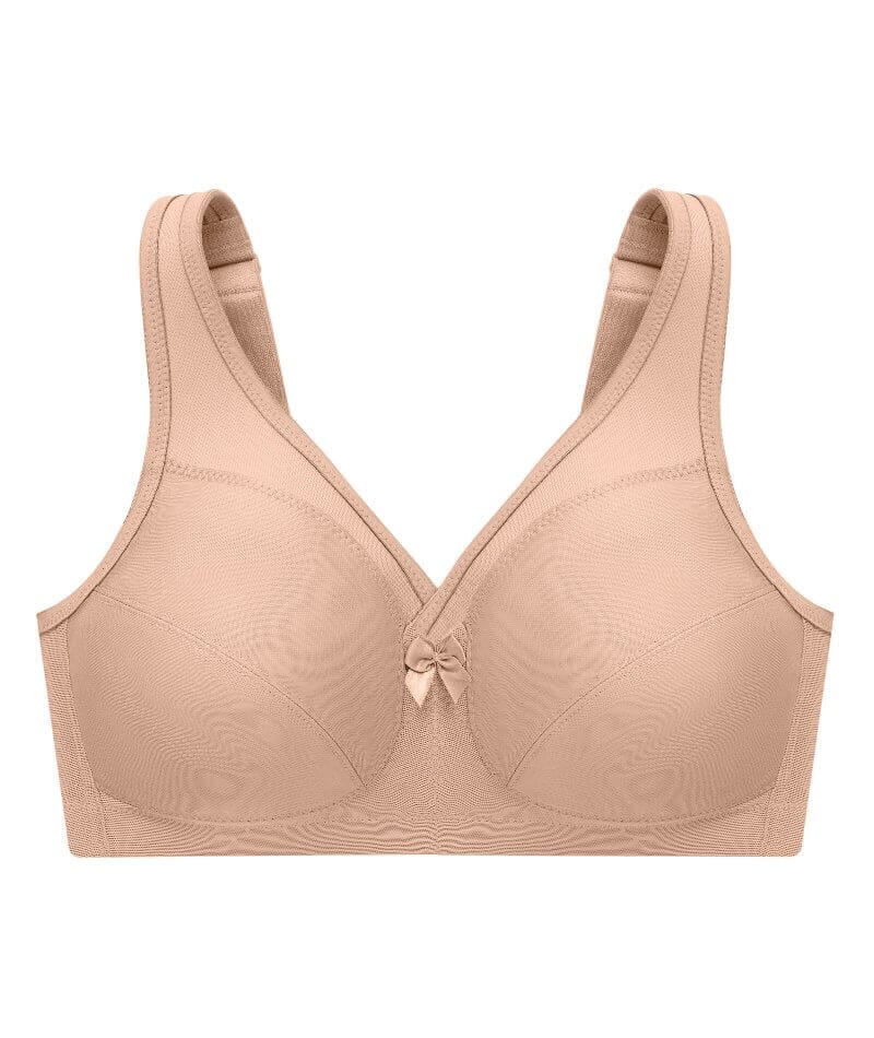 Glamorise Magiclift Active Support Wire-Free Bra - Cafe - Curvy