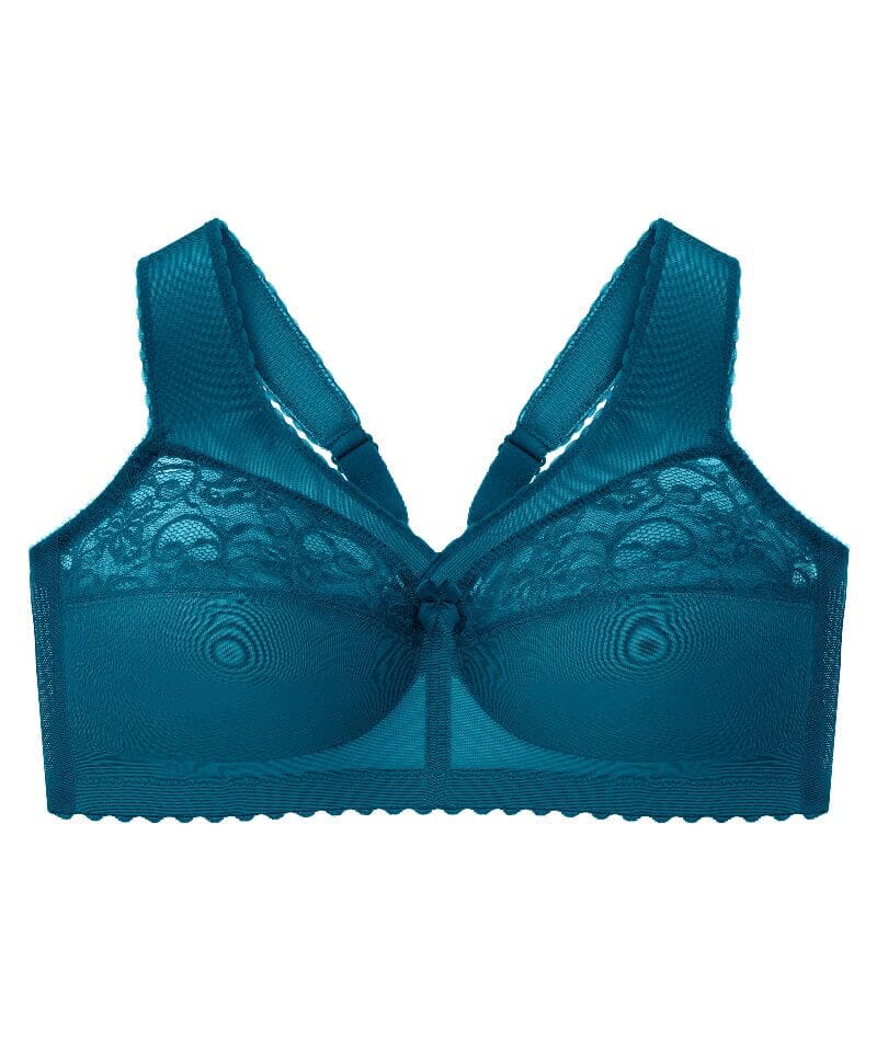 Glamorise Magiclift Original Wire-Free Support Bra - Dark Teal - Curvy