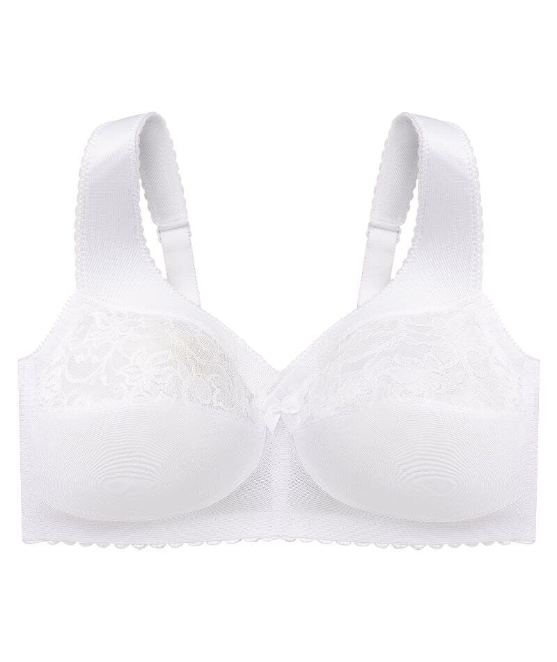 Glamorise Magiclift Original Wire-Free Support Bra - White - Curvy