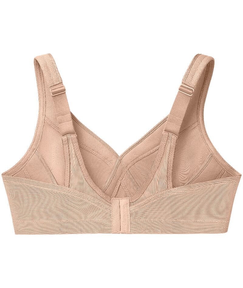 Glamorise Magiclift Seamless Wire-Free Sports Bra - Cafe - Curvy