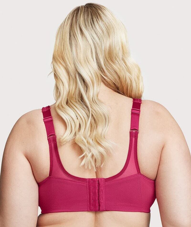 Glamorise Magiclift Seamless Wire-Free Sports Bra - Ruby Red - Curvy