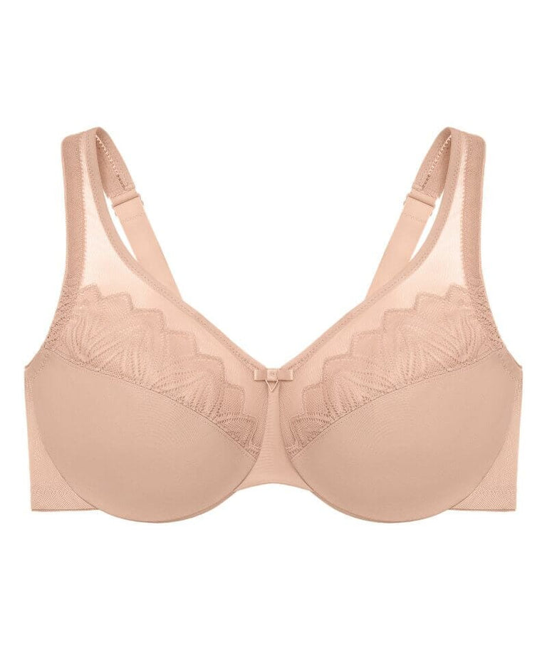 Glamorise WonderWire Minimizer Bra - Cafe - Curvy