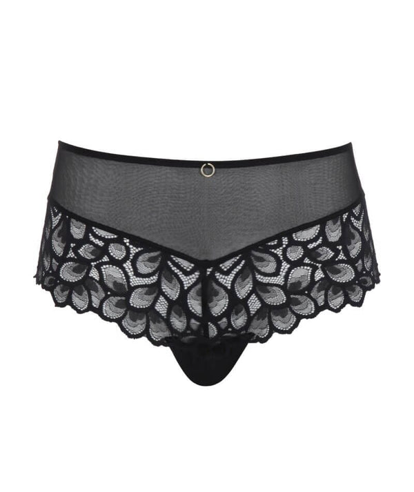 Panache Allure Deep Brief - Black / Latte - Curvy