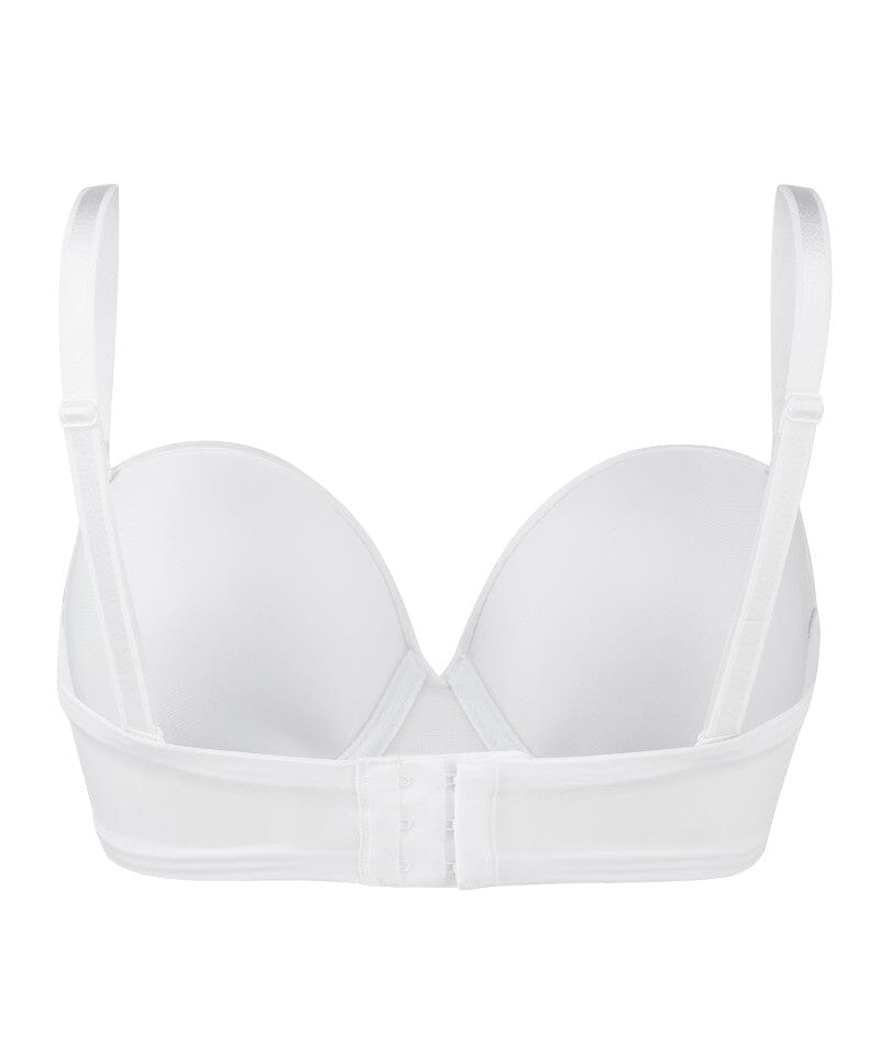 Panache Porcelain Elan Underwired Strapless Bra - White - Curvy