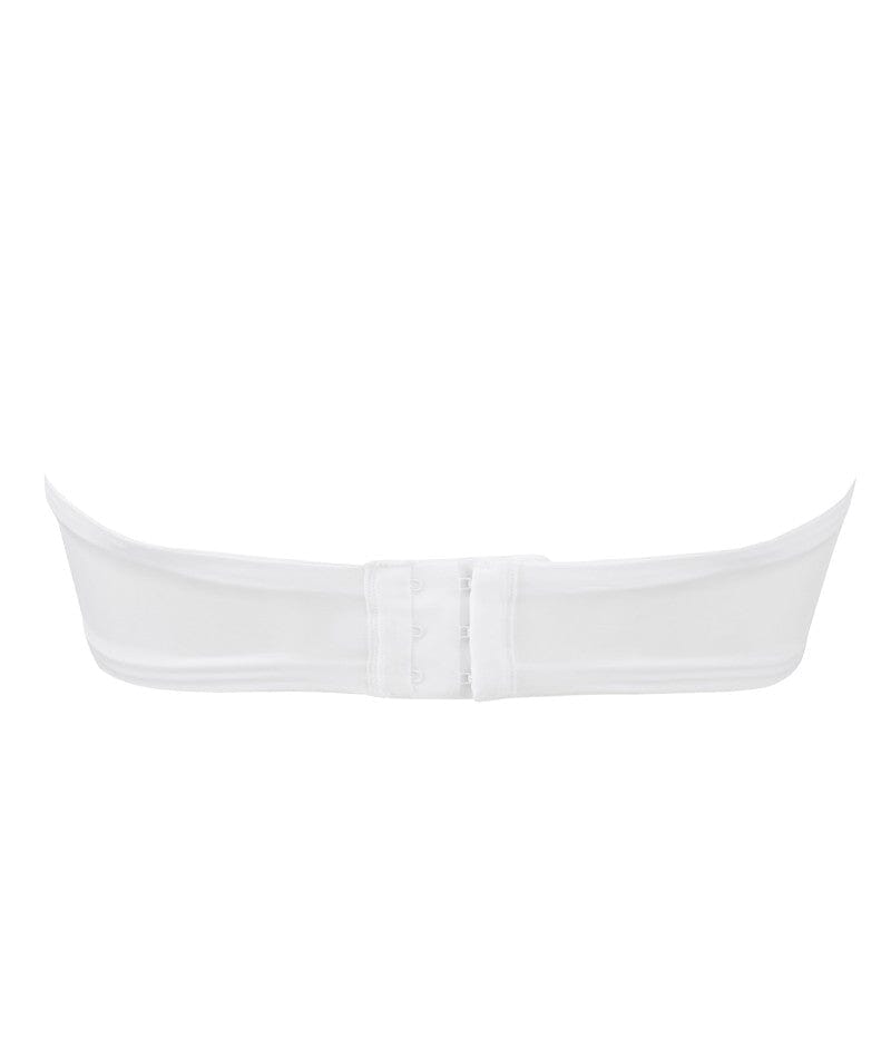 Panache Porcelain Elan Underwired Strapless Bra - White - Curvy