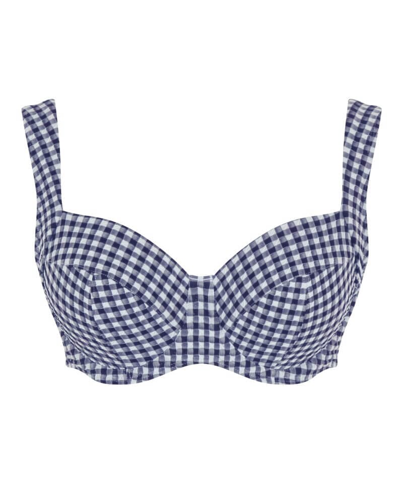 Panache Swimwear Gingham Olivia Underwire Full Cup Bikini - Navy Gingh ...