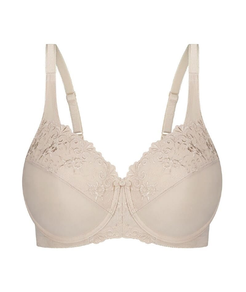 Triumph Embroidered Minimizer Bra - Fawn - Curvy