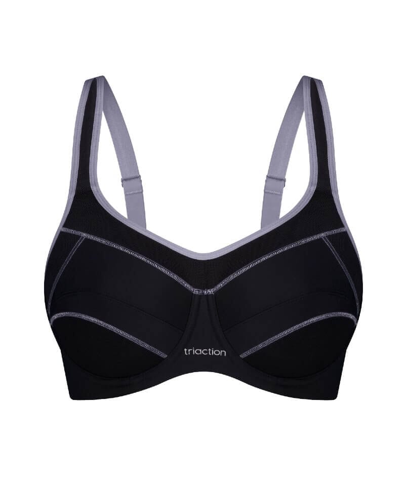 Triumph Triaction Performance Sports Bra - Titanium - Curvy