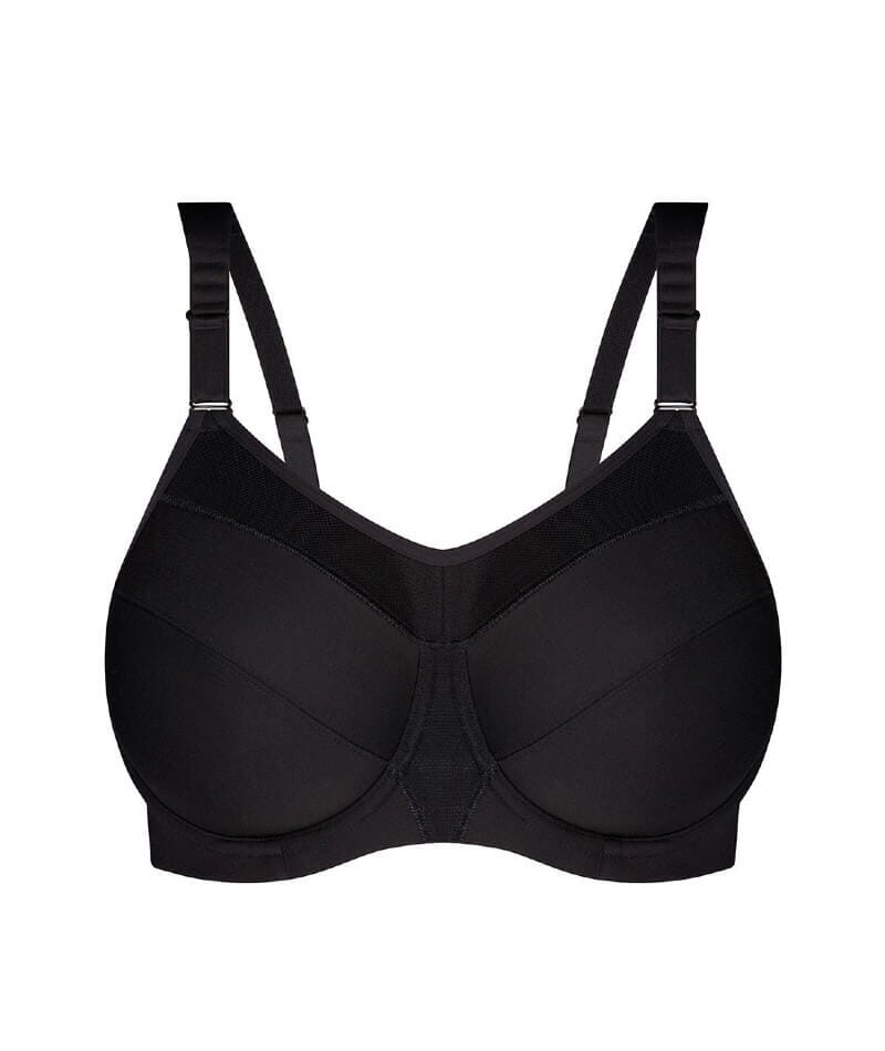 Triumph Triaction Ultra Underwired Sports Bra - Black - Curvy