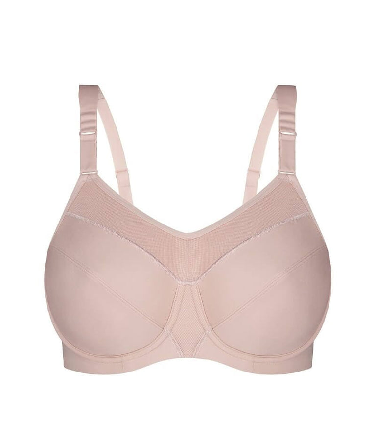 Triumph Triaction Ultra Underwired Sports Bra - Fig Pink - Curvy