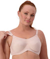 Triumph Triaction Ultra Underwired Sports Bra - Fig Pink - Curvy