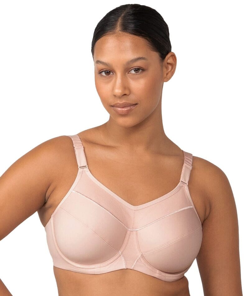 Triumph Triaction Ultra Underwired Sports Bra - Fig Pink - Curvy