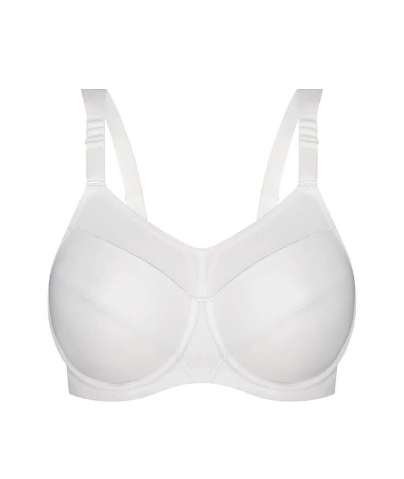 Triumph Triaction Ultra Underwired Sports Bra - White - Curvy