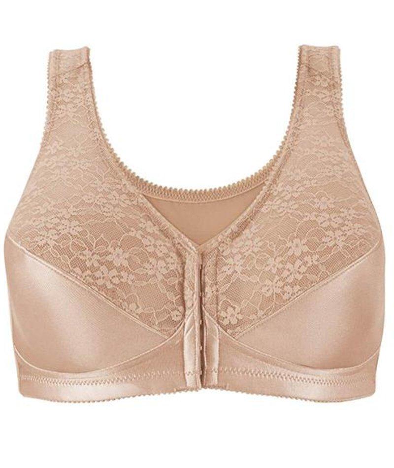 Exquisite Form Fully Front Close Wire-Free Posture Bra With Lace - Bei ...