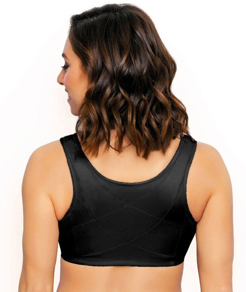 Exquisite Form Fully Front Close Wire-Free Cotton Posture Bra With Lac ...