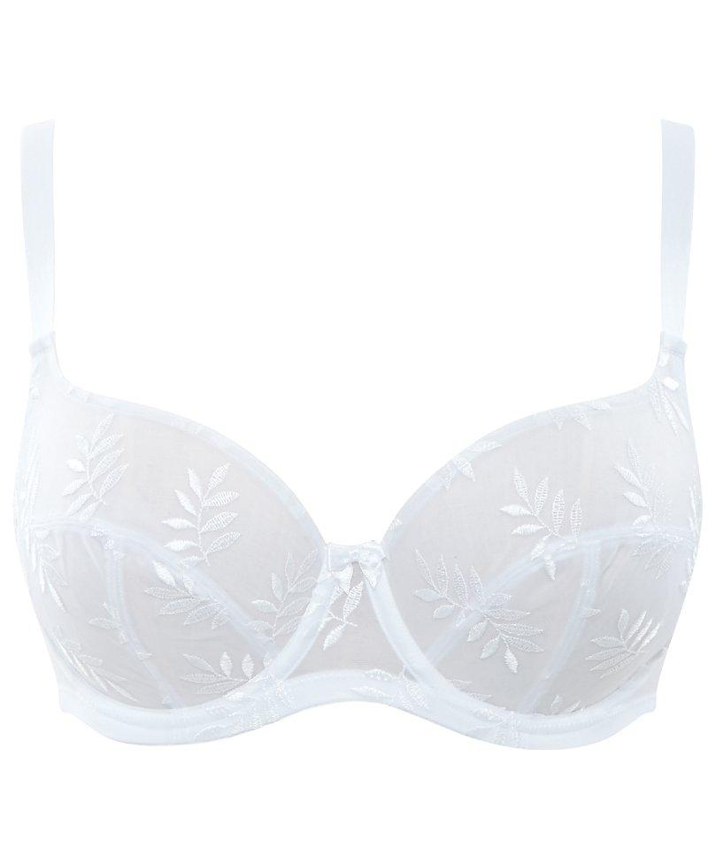 Panache Tango Underwired Balconnet Bra - White - Curvy