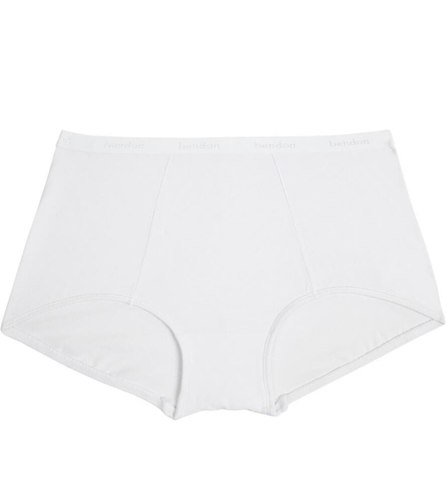 Bendon Body Cotton Trouser Brief - White - Curvy