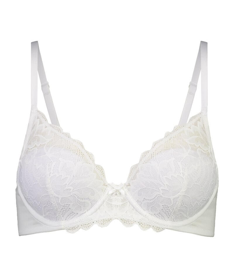Bendon Embrace Full Coverage Contour Bra - White - Curvy