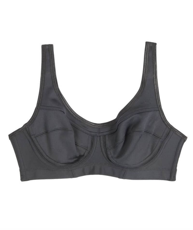 Bendon First Generation Underwire Sports Bra - Black - Curvy