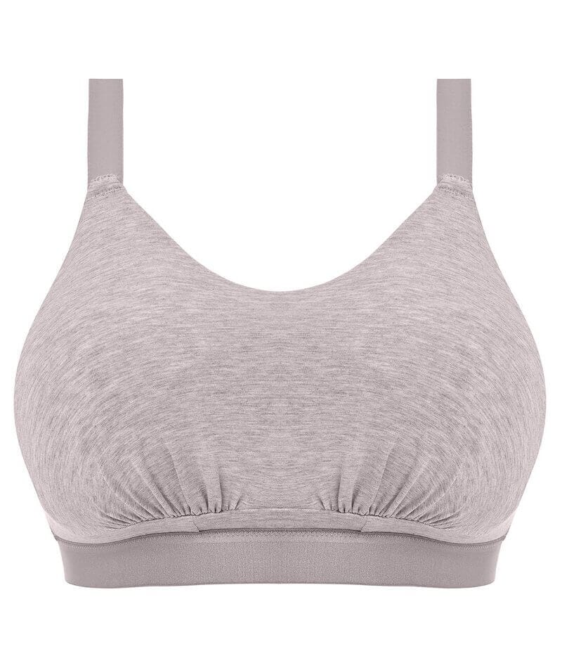 Elomi Downtime Wire-Free Bralette - Grey Marl - Curvy