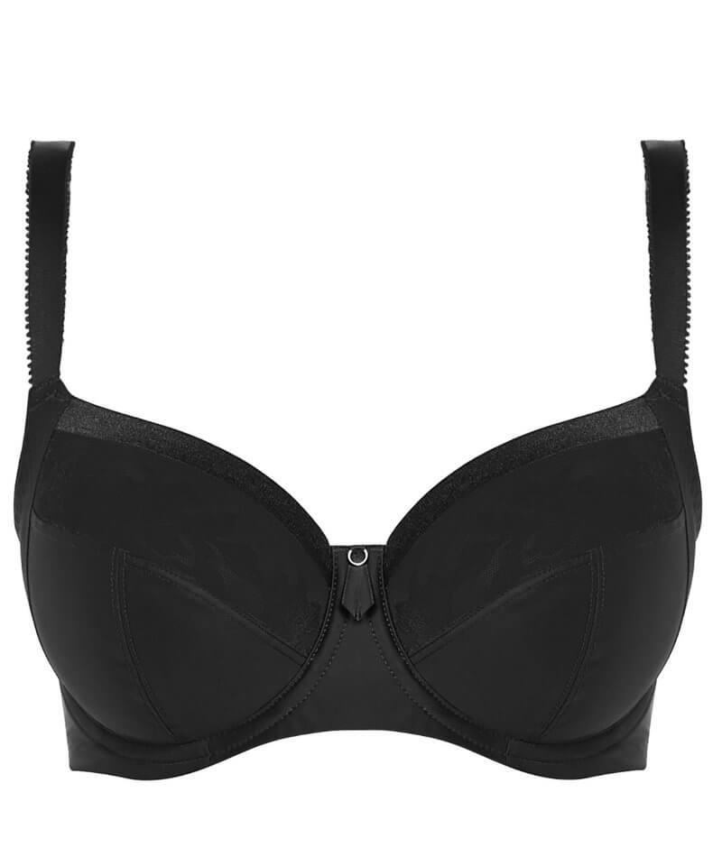 Fantasie Illusion Underwired Side Support Bra - Black - Curvy