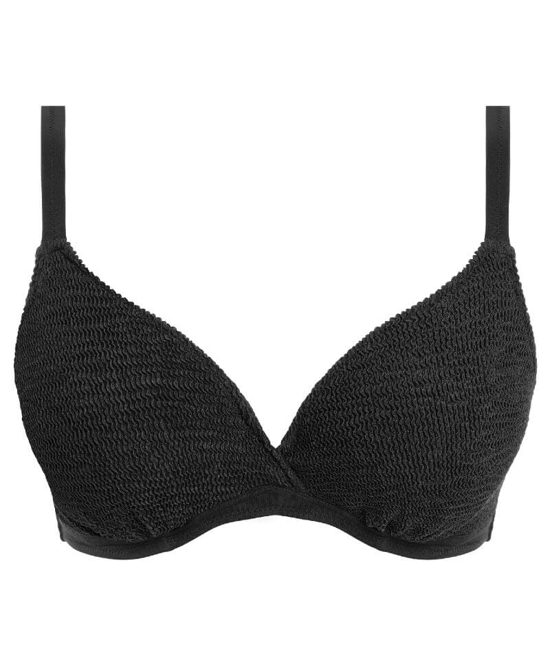 Freya Swim Ibiza Waves Underwire Plunge Bikini Top - Black - Curvy