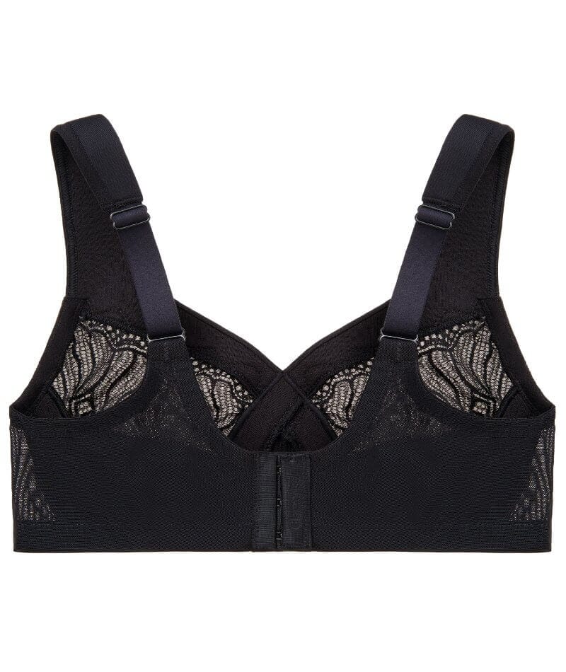 Glamorise Magiclift Natural Shape Support Wire-Free Bra - Black - Curvy