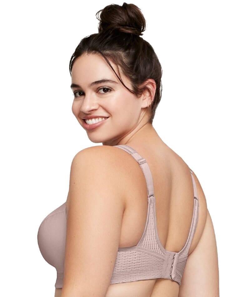 Glamorise No-Bounce Camisole Elite Wire-Free Sports Bra - Rose Tan - Curvy