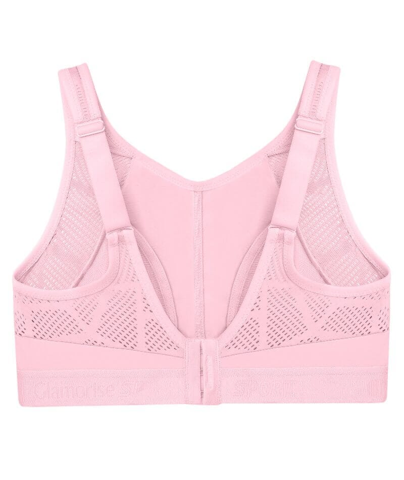 Glamorise No-Bounce Camisole Wire-Free Sports Bra - Parfait Pink - Curvy
