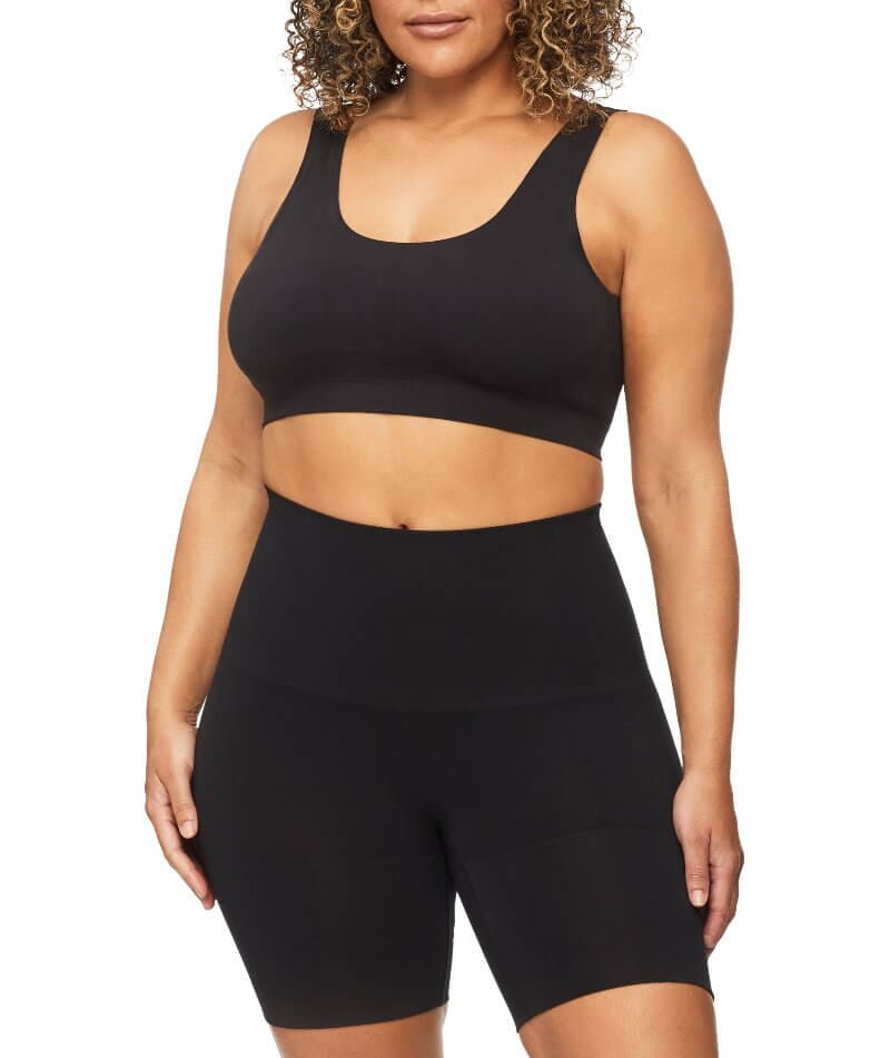 Nancy Ganz Bamboo Essentials Lined Bralette - Black - Curvy
