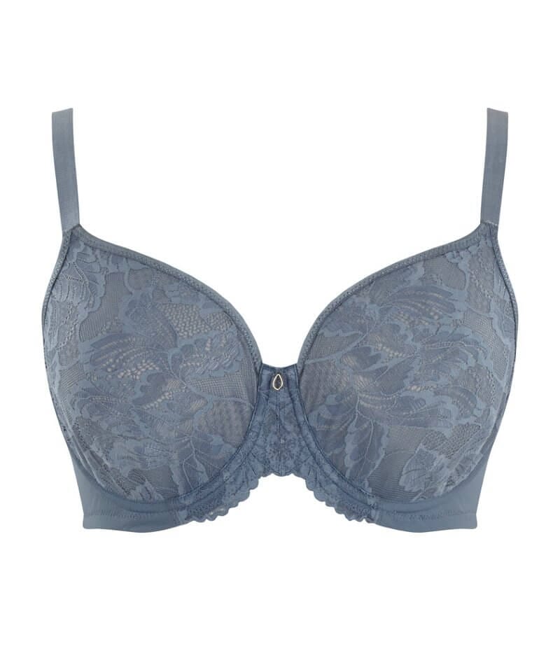 Panache Radiance Moulded Full Cup Underwire Bra - Steel Blue - Curvy