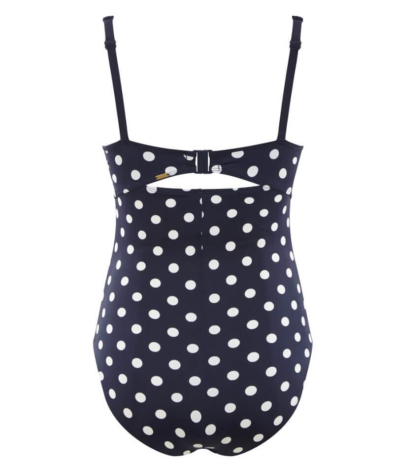 Panache Swimwear Anya Riva Spot Balconnet Wired One Piece - Navy/Vanil ...