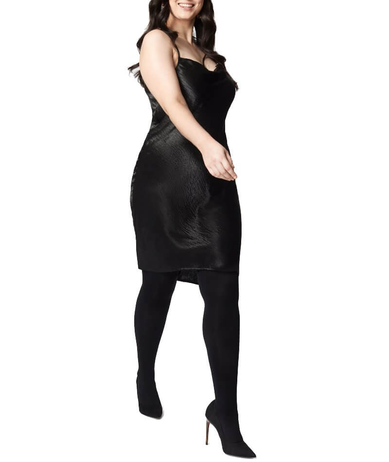 Razzamatazz Full Figure Fit 120d Opaque Tights Comfort Brief Black