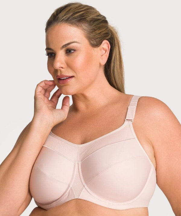 Triumph Triaction Ultra Underwired Sports Bra - Fig Pink - Curvy