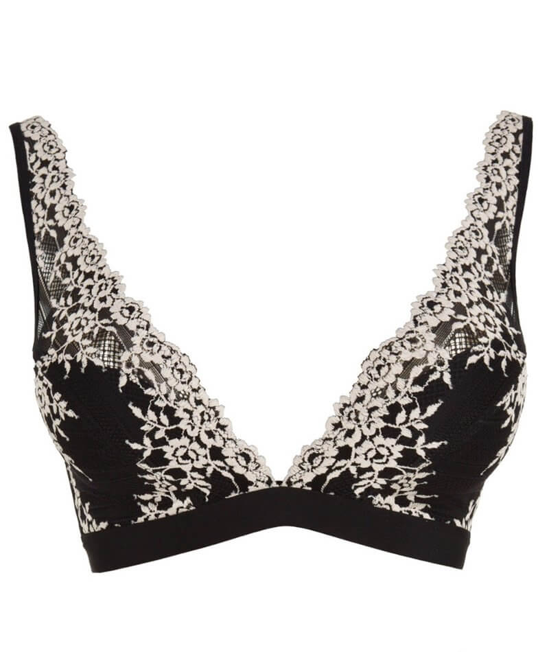 Wacoal Embrace Lace Soft Cup Wire-free Bra - Black - Curvy
